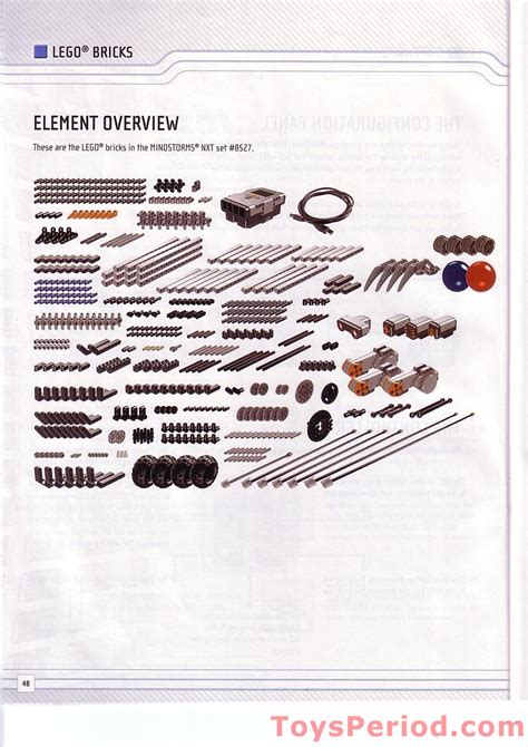 Lego 8527 Lego Mindstorms Nxt Instructions And Parts List