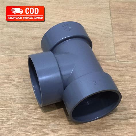 Jual Tee Sock Pipa Pvc 2 Inch Rucika D Shopee Indonesia