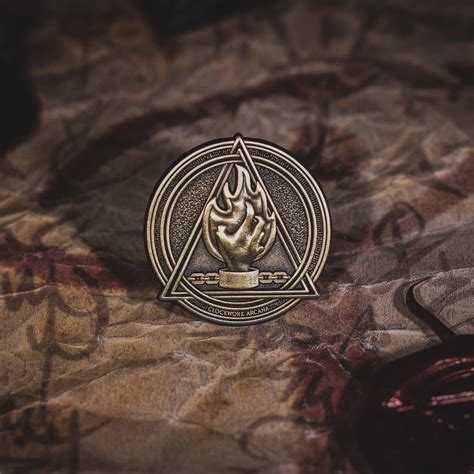 Warlock Witch Pin Badge