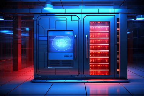 Premium Photo Server Room With A Digital Thermometer Monitoring The Temperature