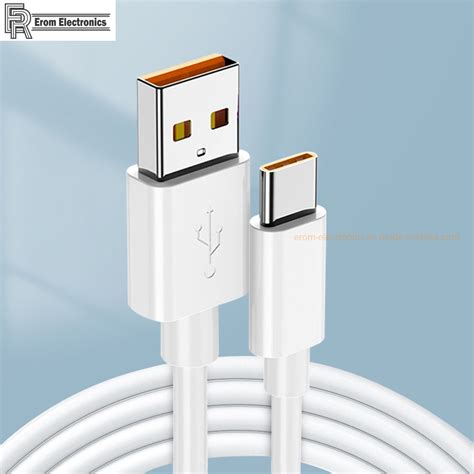 Original Factory Type C Orange Interface Data Cable USB Mobile Phone 6A Super Fast Charging Type