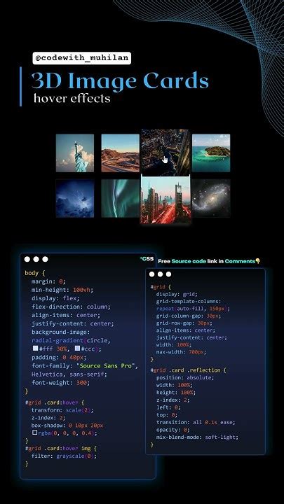 3d Image Cards Codewithmuhilan Css Coding Navbar Youtube