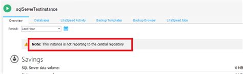 Litespeed Console Reports A Sql Instance Is Not Reporting To The