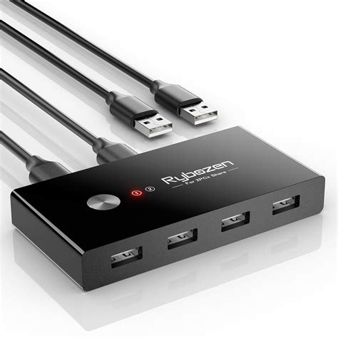 Usb Switch Selector For 2 Computers Usb Switcher Sharing 4 Usb 2 0 Devices
