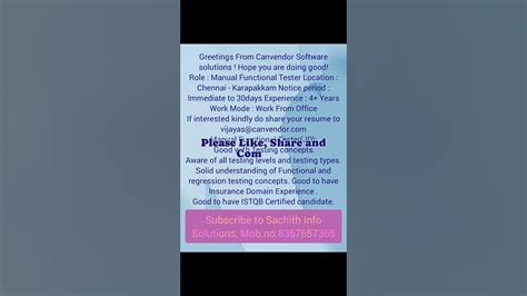 Hiring Manual Functional Tester Testingjobs Youtube