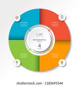 Circular Infographic Flow Chart Process Diagram Stock Vector Royalty