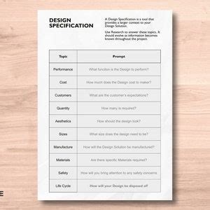 DESIGN SPECIFICATION Template PDS Engineering Design Specification Product Design