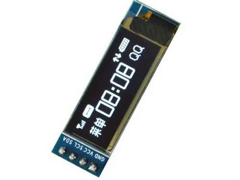 0 91 Inch 128x32 Blue Oled Display Module With I2c Iic Serial Interface