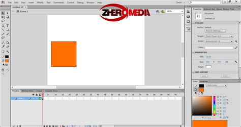 Tutorial Dasar Flash Animasi Classic Tween