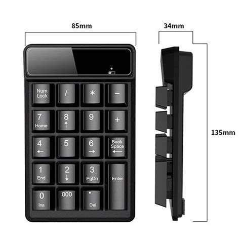Mini Keypad Wireless Numeric Keypad Bluetooth Comp Vicedeal