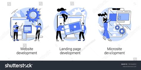 Webpage Programming Abstract Concept Vector Illustration Stock Vector