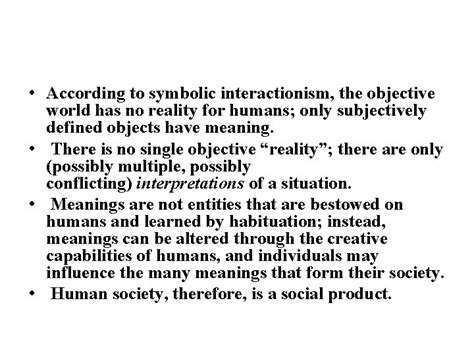 Symbolic Interactionism Concept Characteristics Types Symbolic