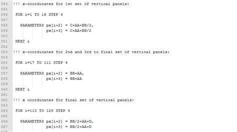 Sample Gdl Code Showing Parametric Expressions Used To Define Classical Download Scientific