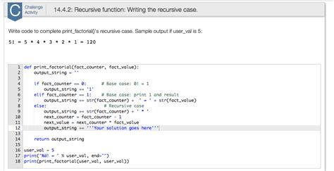 Solved Write Code To Complete Printfactorials Recursive