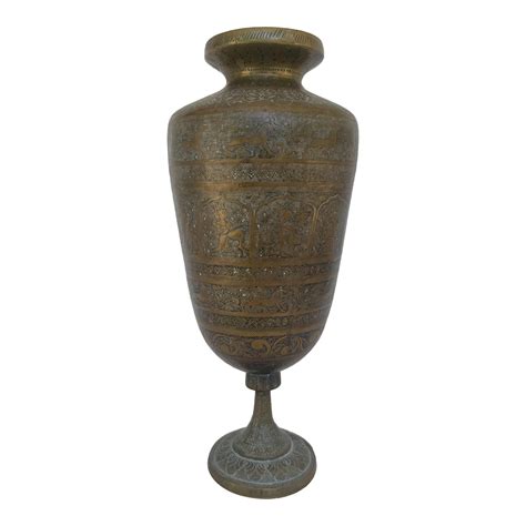 Antique Indian Brass Vessel Urn Chairish