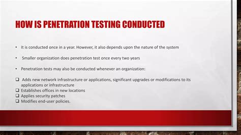 A Brief Insight Into Penetration Testing Ppt