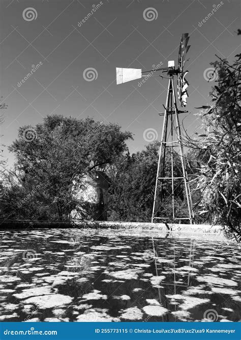The Windmill And The Dam Stock Image Image Of Windmill 255773115
