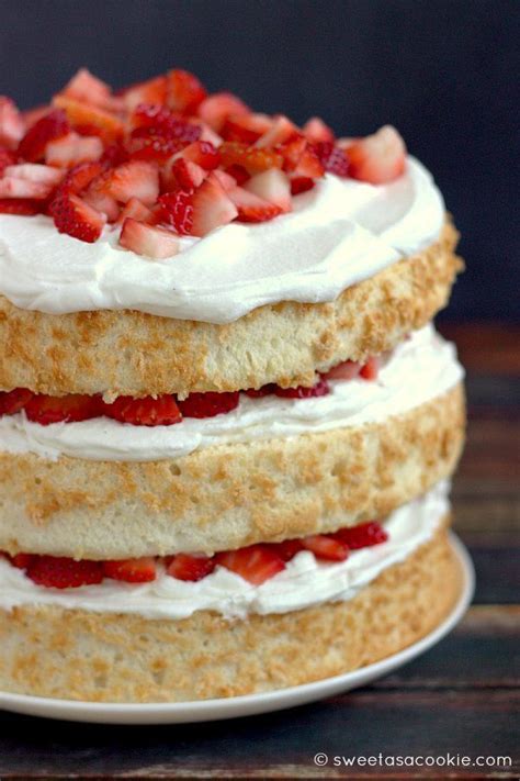 Strawberry Shortcake Angel Food Cake