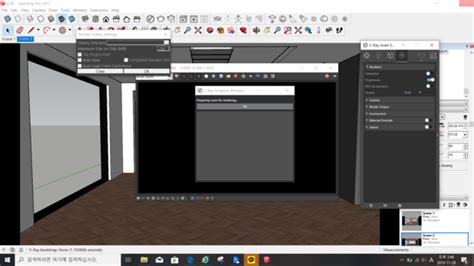 스케치업 브이레이 오류 지식in