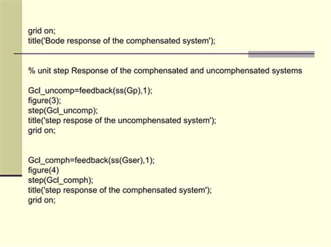 Pid Tuninig With Exact Gain And Phase Margin Ppt Technology And Computing