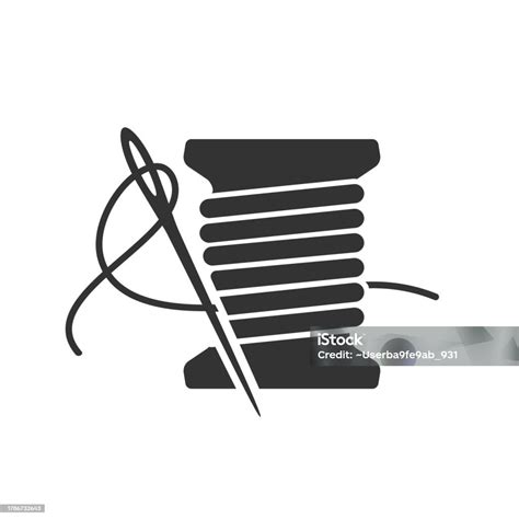 바늘 와 실 와 스풀 디자인 위한 재단사 바느질 아이콘 벡터 계획에 대한 스톡 벡터 아트 및 기타 이미지 계획 공예 낙서 드로잉 Istock