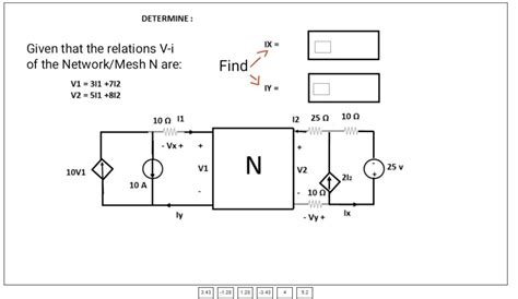 Solved DETERMINE IX Given That The Relations V I Of The Chegg Com
