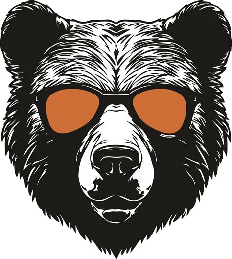 Cool Bear In Sunglasses 23784031 Vector Art At Vecteezy