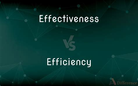 Effectiveness Vs Efficiency — Whats The Difference