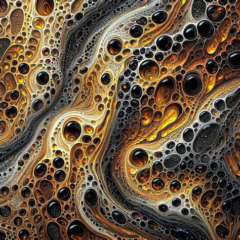 Swirling Golden Patterns Resembling A Cosmic Structure Generative Ai Stock Illustration