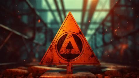 3d Render Of A Dollar Background With A Cautionary Warning Sign Money