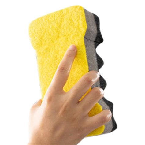 부드러운 구조 세차 스폰지 스크래치 방지 주방 스폰지 압축 접시 스크러버 스폰지 Aliexpress