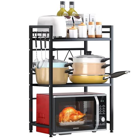 Buy Netel Expandable Microwave Shelf 3 Tier Microwave Stand Microwave