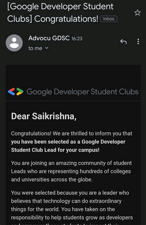 Sai Krishna Biswal On Linkedin Gdsc Gdsclead Gdsccit