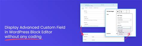 blocks for acf fields — display custom fields in the block editor