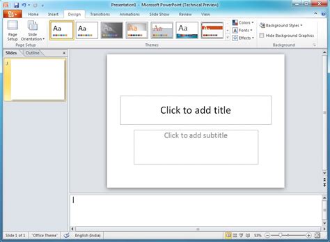 Microsoft Office Powerpoint 2010