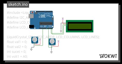 Lcd 2 Potenciometre Wokwi Esp32 Stm32 Arduino Simulator