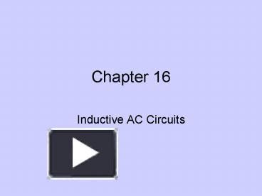PPT Inductive AC Circuits PowerPoint Presentation Free To View Id Aae NjNmM