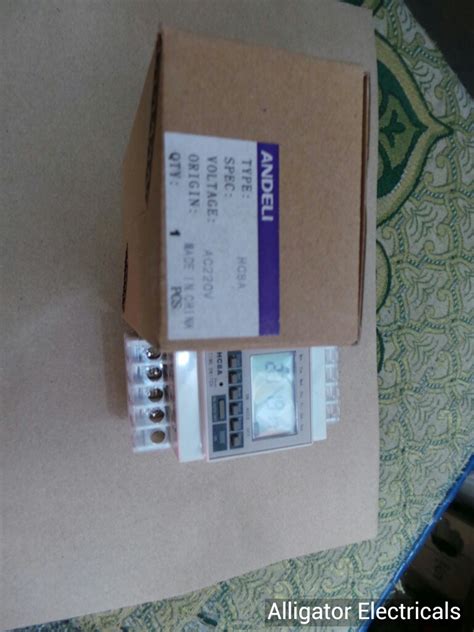 Din Rail Andeli 7 Day Programmable Timer Alligator Electricals