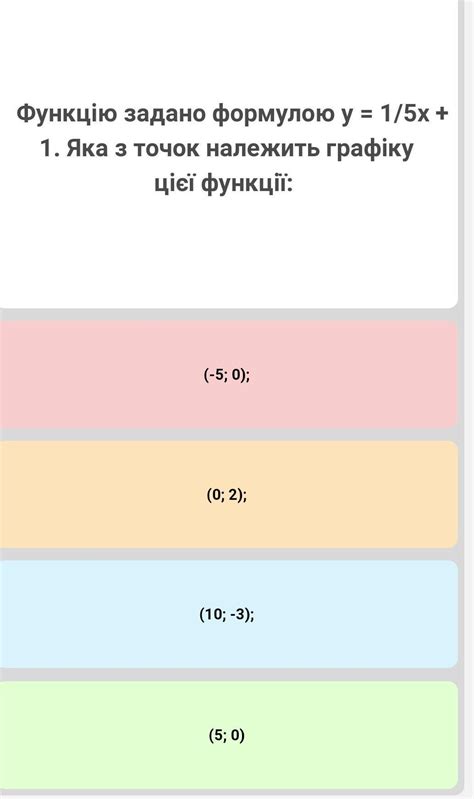 функцію задано формулою у 1 5х 1 яка з точок належить графіку цієї функції Школьные Знания Com