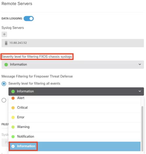 Cisco Firepower Syslog Forwarding Logsign Integration Logsign Support Center