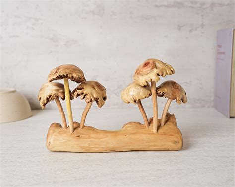 Unique Mushroom Sculpture Forest Fungus Art Statue Etsy
