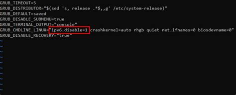 How To Disable Ipv6 On Centos Rhel 7 Greencloud Documentation