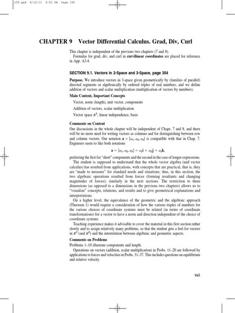vector differential calculus grad div curl download free pdf
