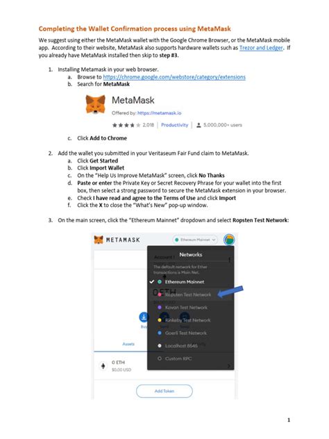 Wallet Confirmation Using Metamask Pdf Cryptocurrency Computer