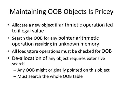 Ppt Backwards Compatible Array Bounds Checking For C With Very Low