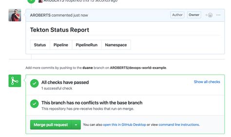 Deleting The Pipelinerun Causes Pull Request Status To Be Successful · Issue 395 · Tektoncd