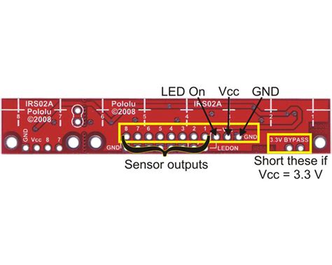 Pololu Qtr 8rc Reflectance Sensor Array