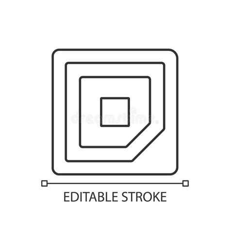 Cpu Corner Mark Linear Icon Stock Vector Illustration Of Circuit Integrated 216692918