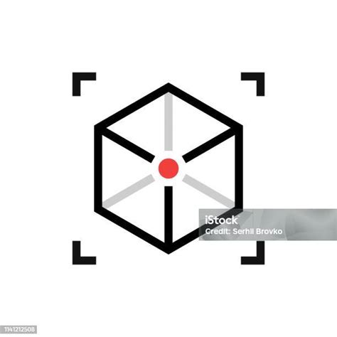 증강 현실 큐브 아이콘 흰색 배경에 고립입니다 벡터 일러스트입니다 0명에 대한 스톡 벡터 아트 및 기타 이미지 0명 3차원 형태 가상현실 Istock