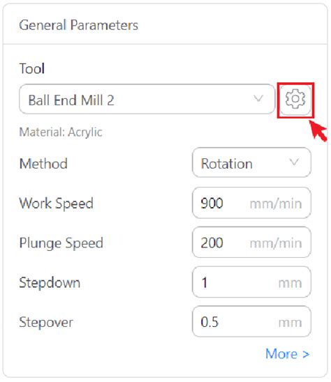 Create Material Or Carving Tool Profile Snapmaker Wiki